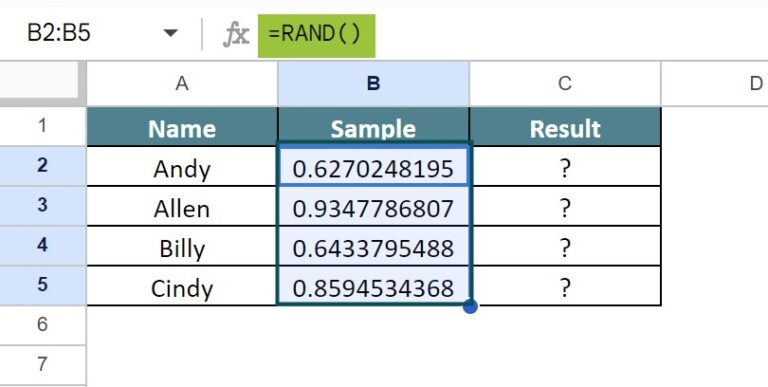 RAND In Google Sheets - Definition, Examples, How to Use?