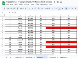 Freeze Panes In Google Sheets - How to Freeze and Unfreeze?