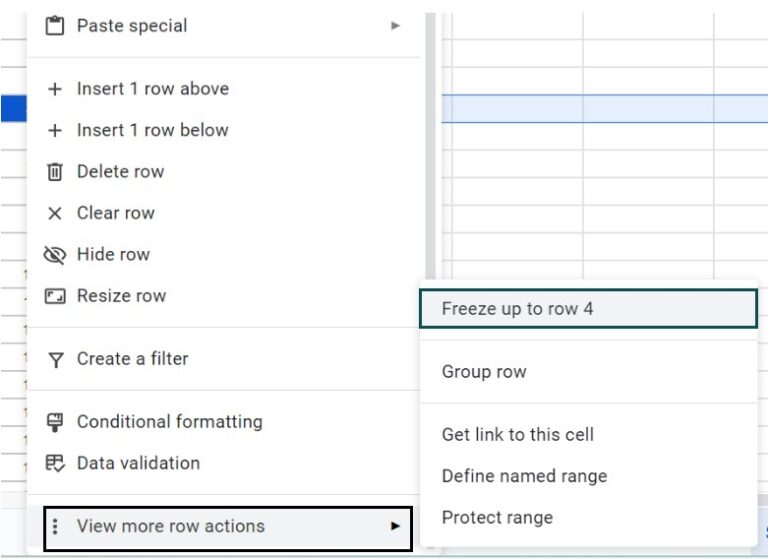 Freeze Panes In Google Sheets - How to Freeze and Unfreeze?