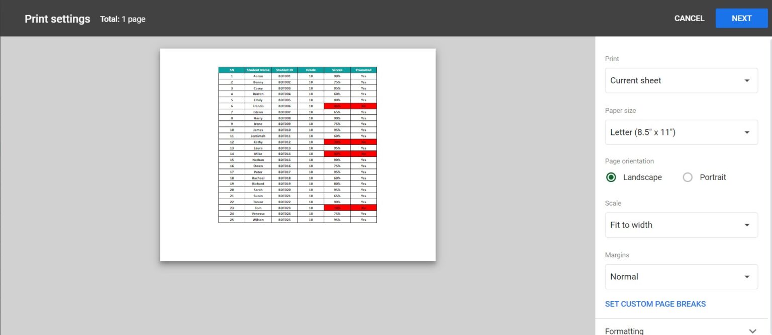 Page Break In Google Sheets - Definition, Example, How To Insert?