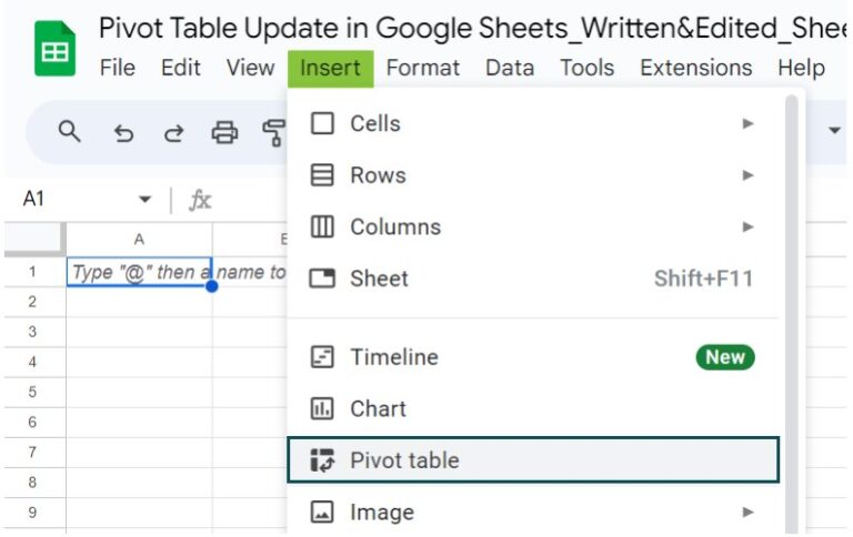 Pivot Table In Google Sheets - Definition, Example, How to Create?