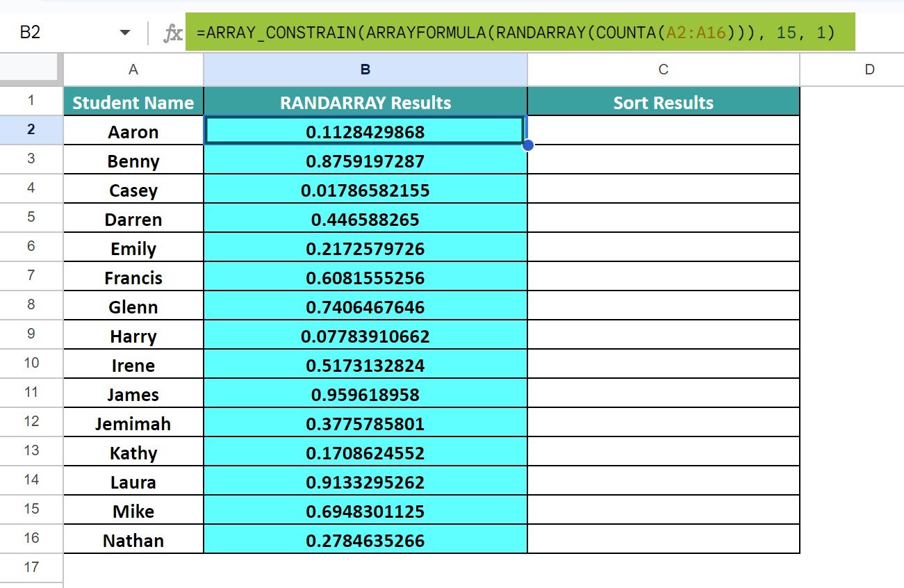 Randomize List In Google Sheets - Examples, How to Randomize?