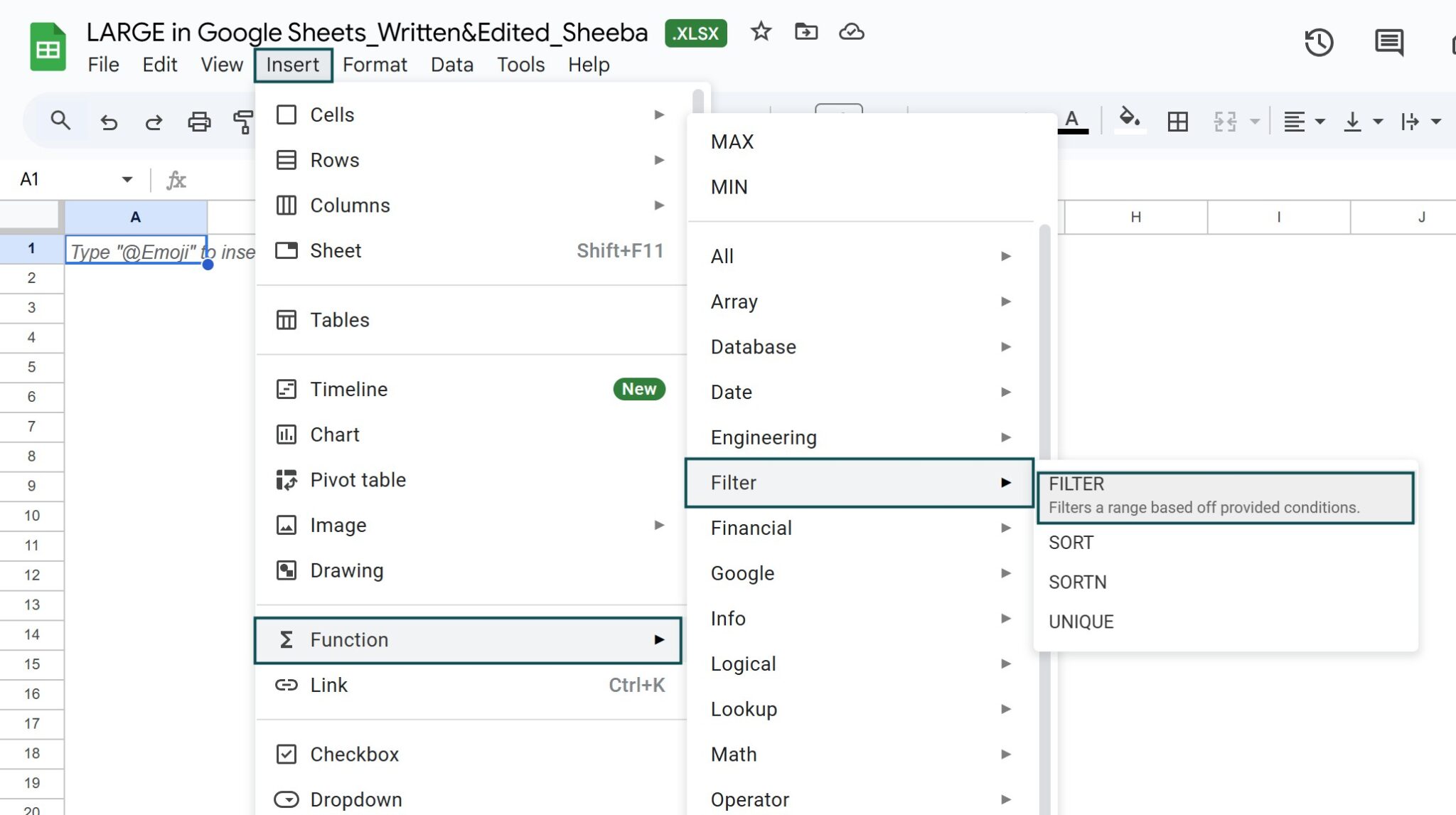 LARGE In Google Sheets - Definition, Examples, How To Use?