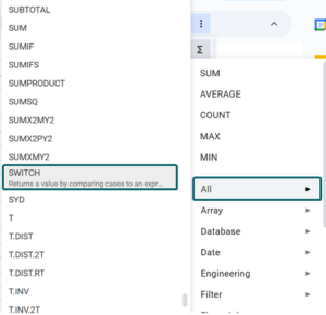 SWITCH Google Sheets Function - Syntax, Examples, How to Use