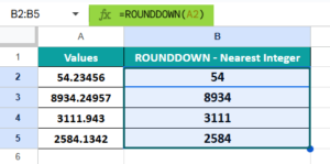 ROUNDDOWN In Google Sheets - Syntax, Example, How To Use?