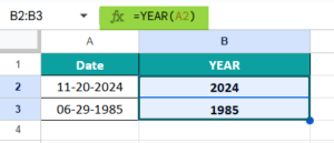 YEAR in Google Sheets- Syntax, Examples, How To Use?