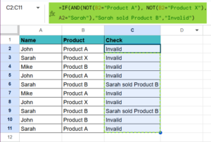 NOT in Google Sheets - Definition, Syntax, Examples, How to Use?