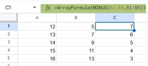 Subtraction Formula in Google Sheets - Syntax, How To Subtract?