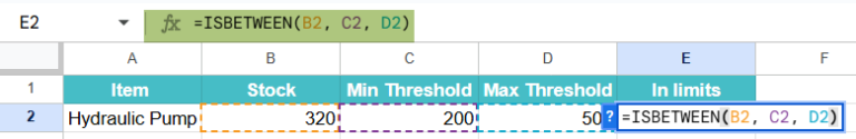 ISBETWEEN Function in Google Sheets - Examples, How To Use?