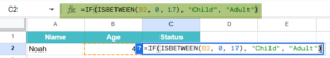 ISBETWEEN Function in Google Sheets - Examples, How To Use?