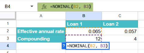 NOMINAL Function in Google Sheets - Examples, How To Use?