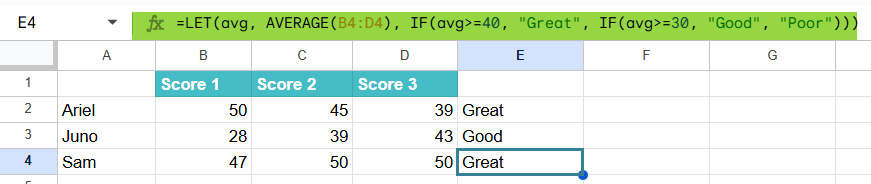 LET Function in Google Sheets - Examples, How To Use?